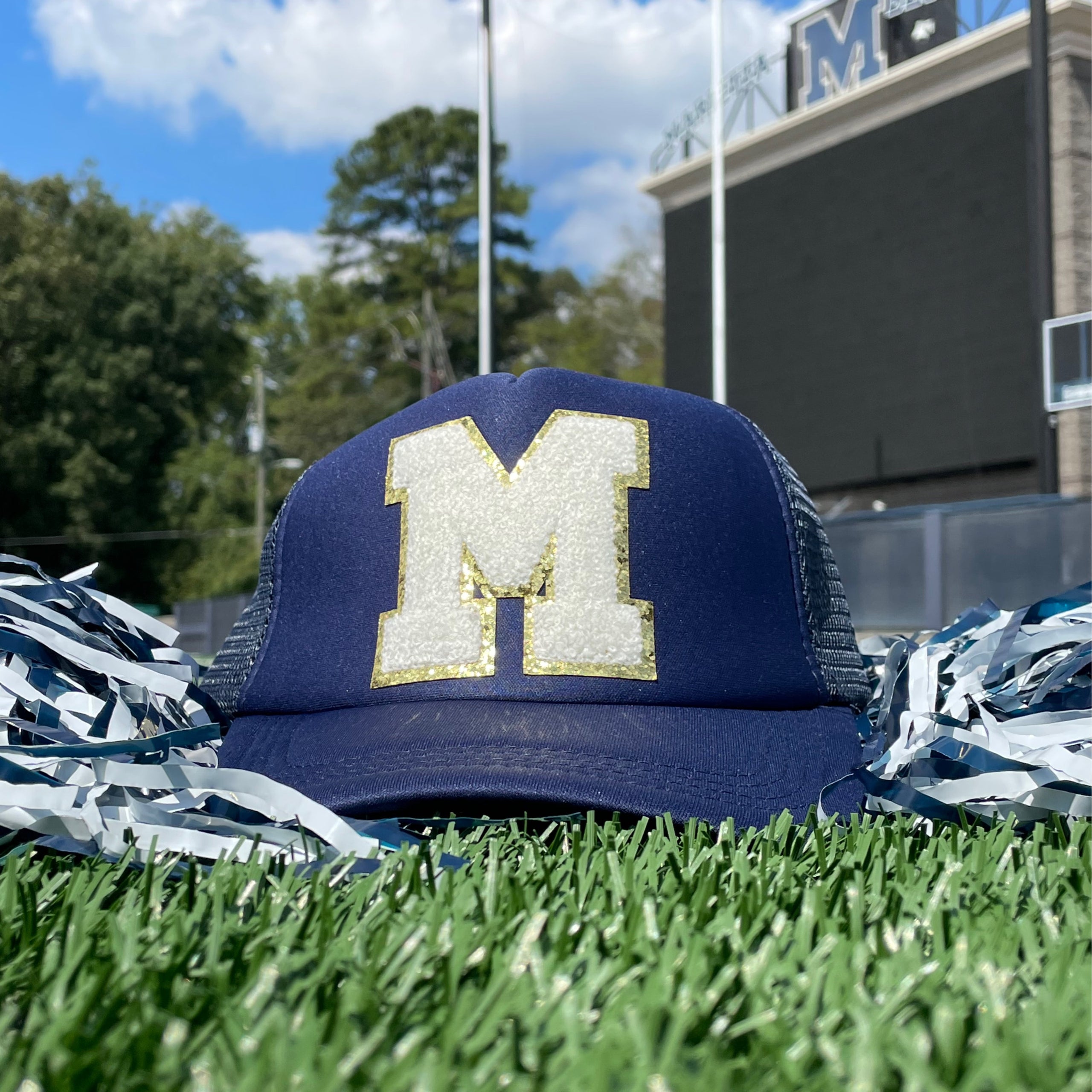 Glitter M Hat | Marietta Spirit Shack