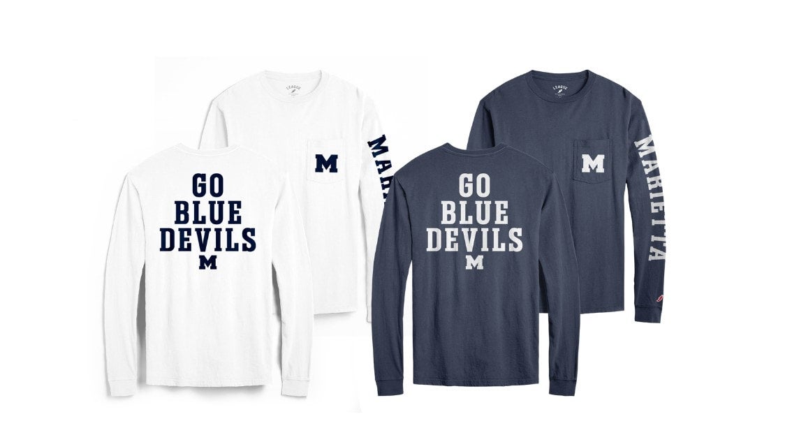 Go Big Blue Long Sleeve Tee | Marietta Spirit Shack
